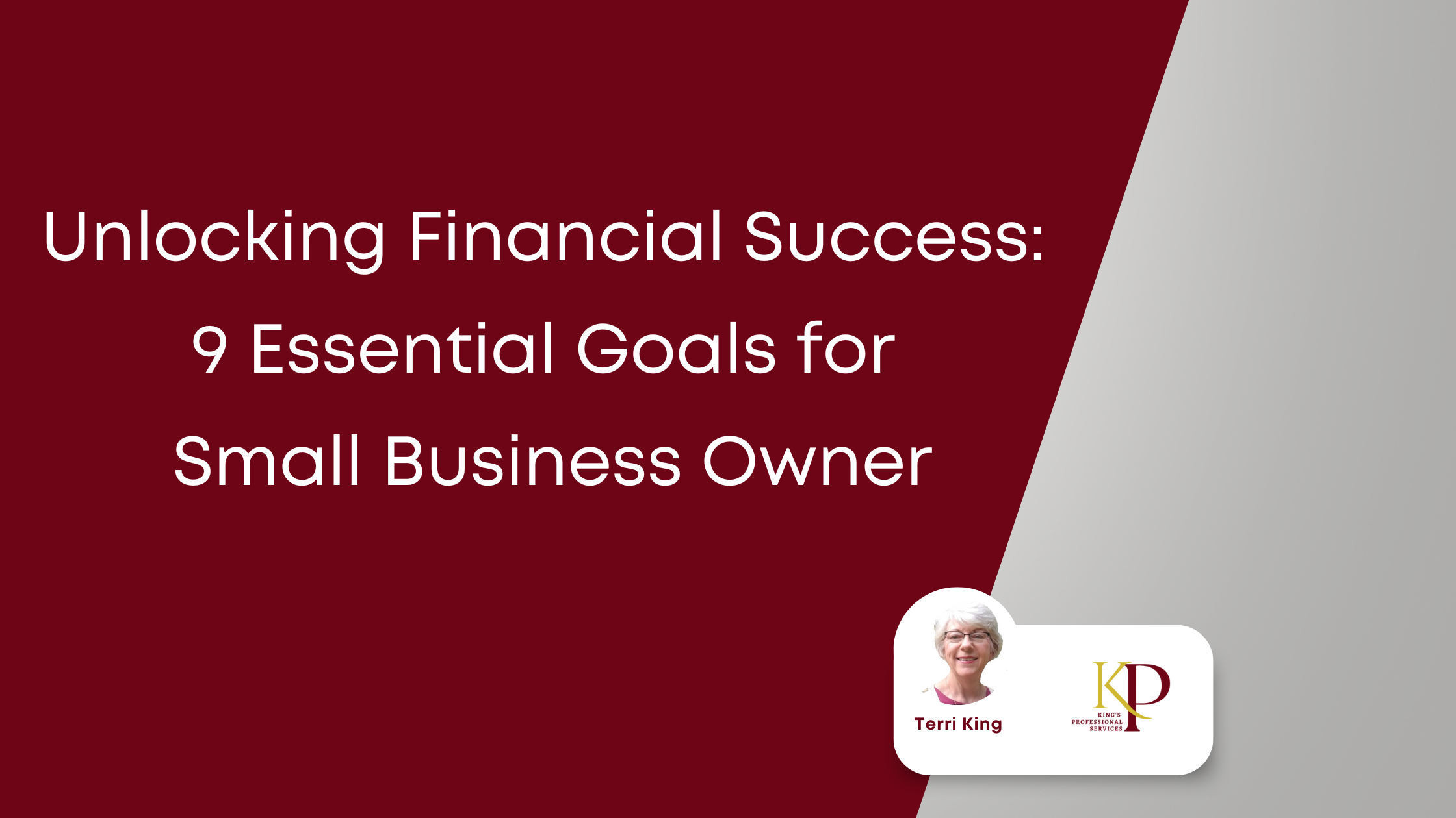 9 Essential Goals for Small Business Owners – KPS Bookkeeping