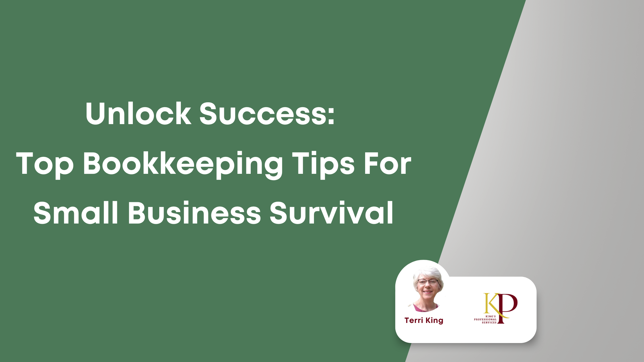 Unlock Success: Top Bookkeeping Tips For Small Business Survival – KPS ...