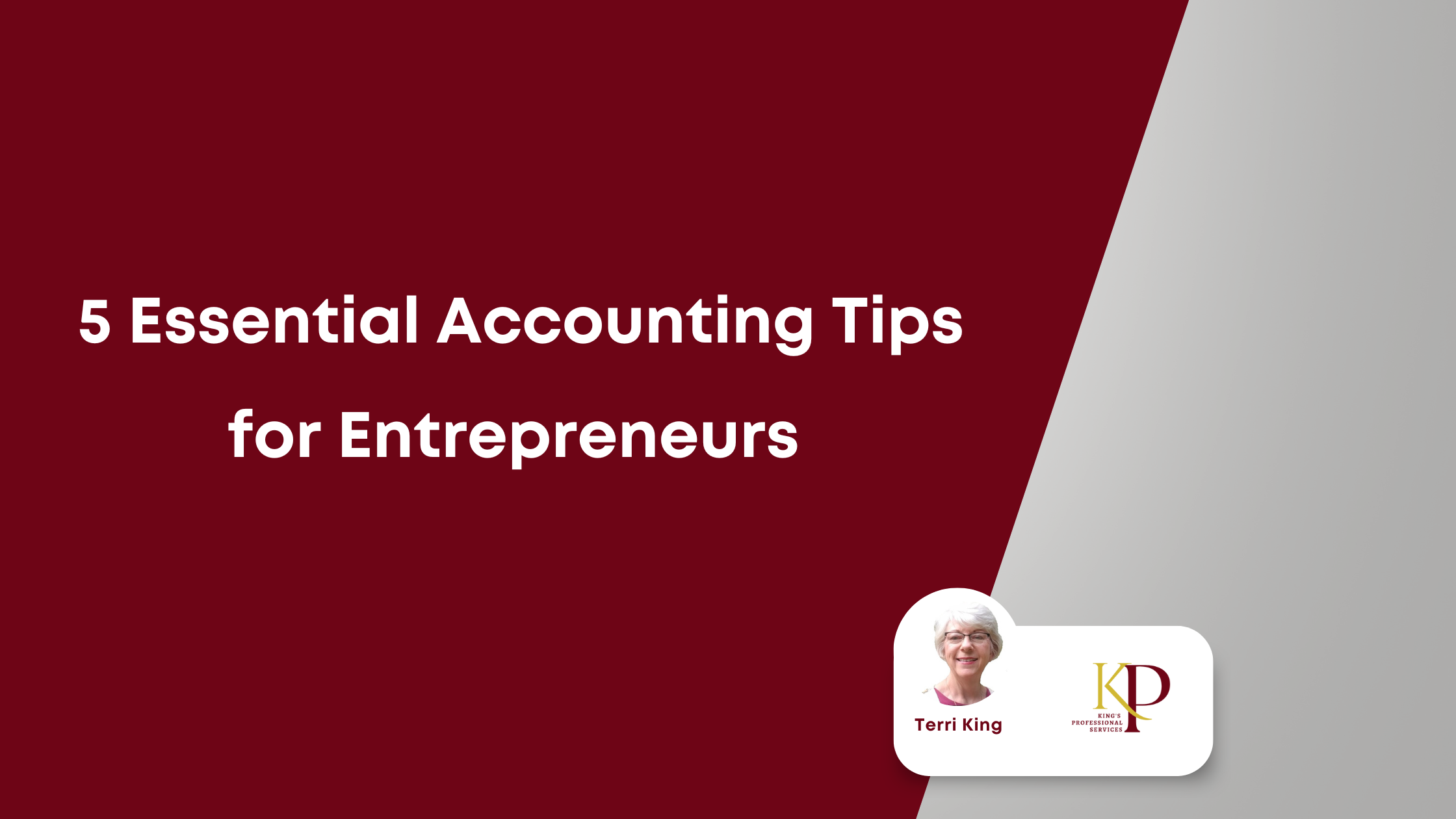 5 Essential Accounting Tips for Entrepreneurs – KPS Bookkeeping